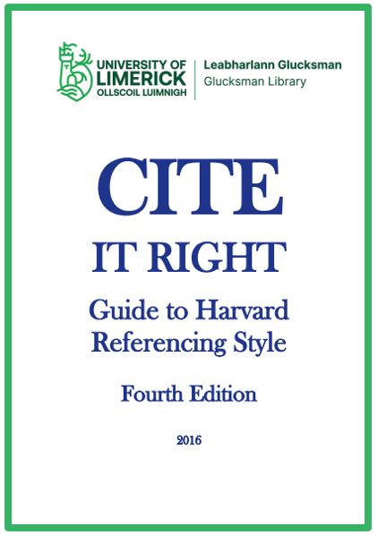 Harvard Style of Citing and Referencing – Research Skills for Students
